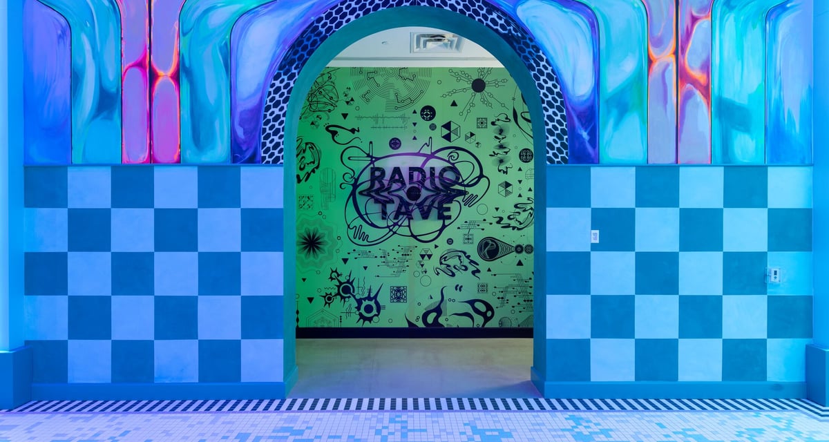Creative Team | Radio Tave Exhibition Marquee & Mural at Radio Tave